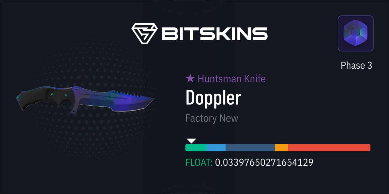 Huntsman Knife | Doppler Phase 3 (Factory New) - CS2 Item | Buy Now on ...