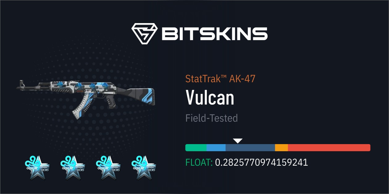 StatTrak™ AK-47 | Vulcan (Field-Tested) - CS2 Item | Buy Now on BitSkins