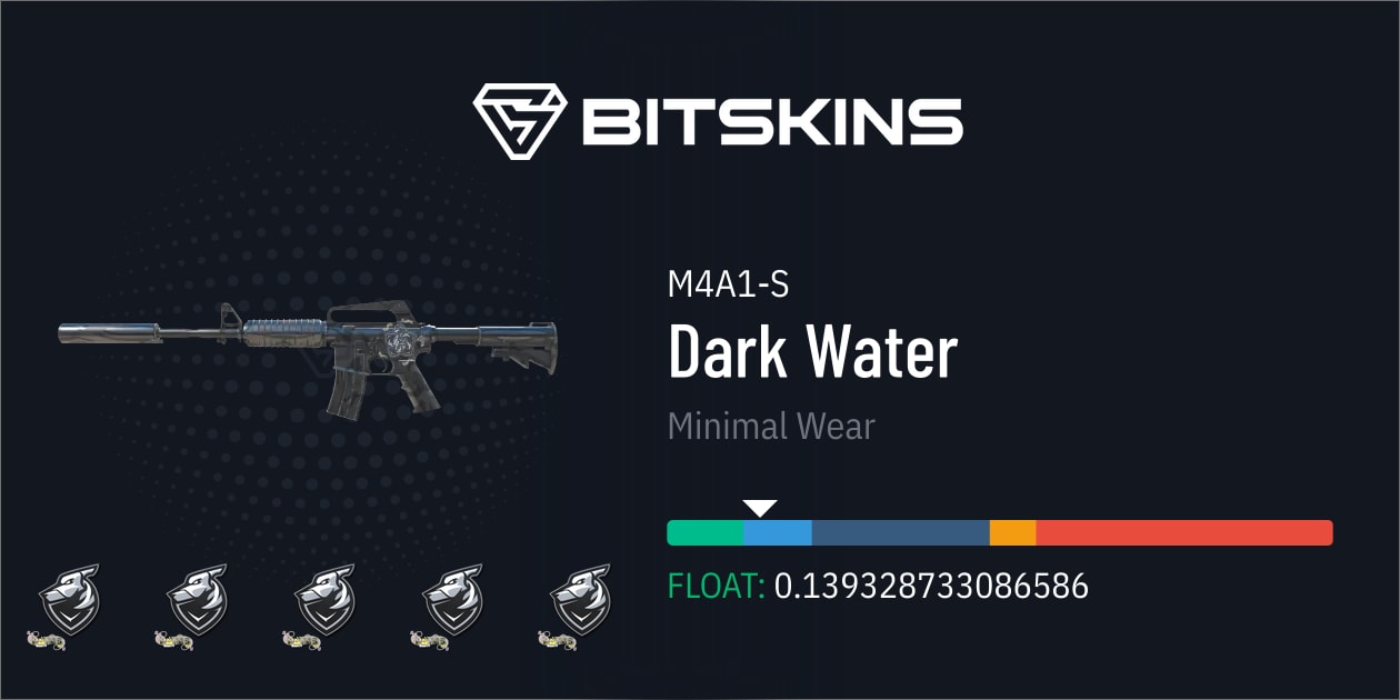 M4A1-S | Dark Water (Minimal Wear) - CS2 Item | Buy Now on BitSkins