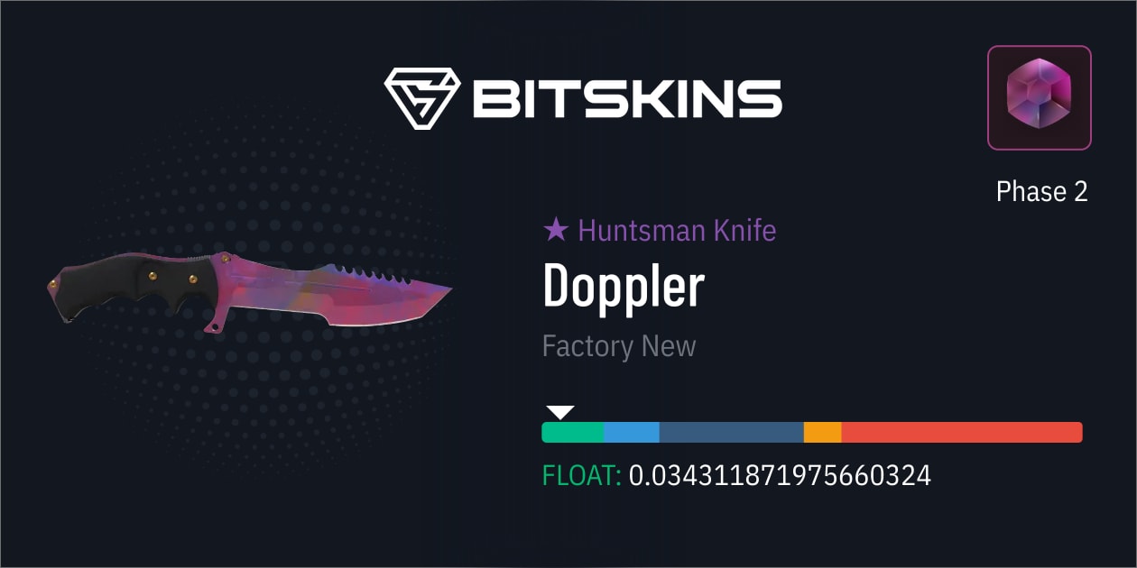 Huntsman Knife | Doppler Phase 2 (Factory New) - CS2 Item | Buy Now on ...