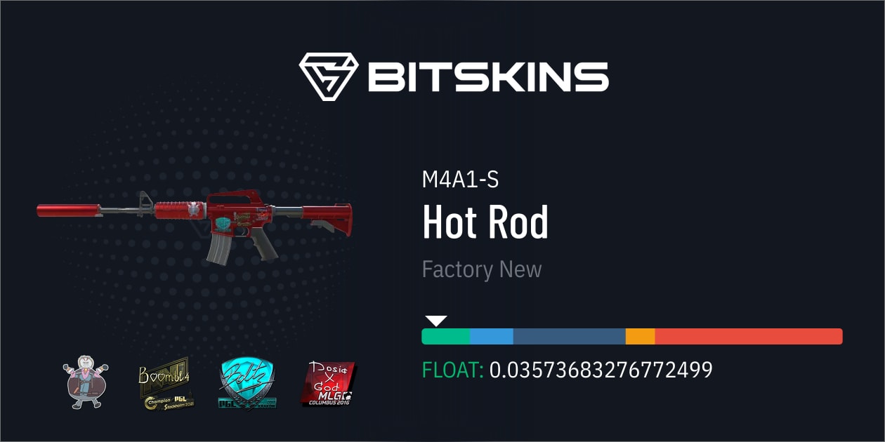 M4A1-S | Hot Rod (Factory New) - CS2 Item | Buy Now on BitSkins