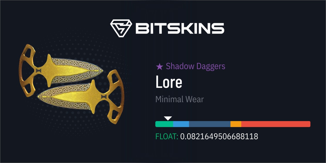 Shadow Daggers | Lore (Minimal Wear) - CS2 Item | Buy Now on BitSkins