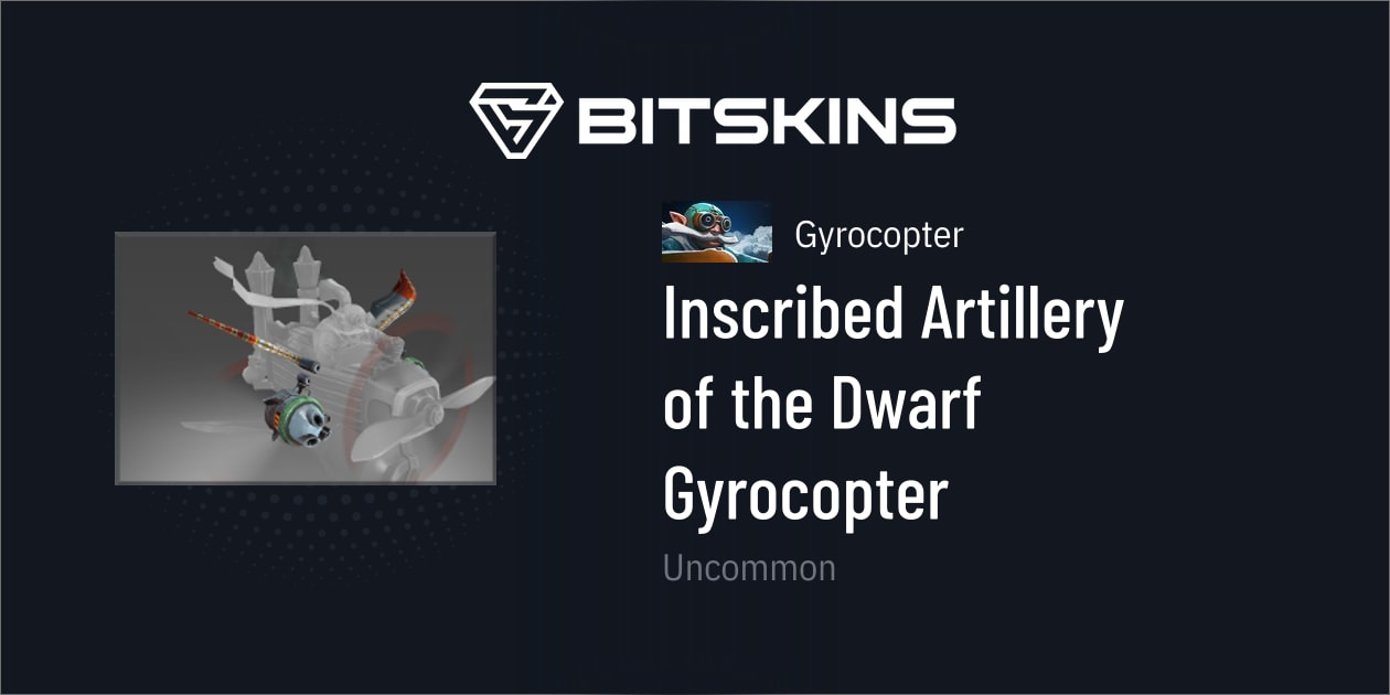 Inscribed Artillery of the Dwarf Gyrocopter - DOTA2 Item | Buy Now on ...
