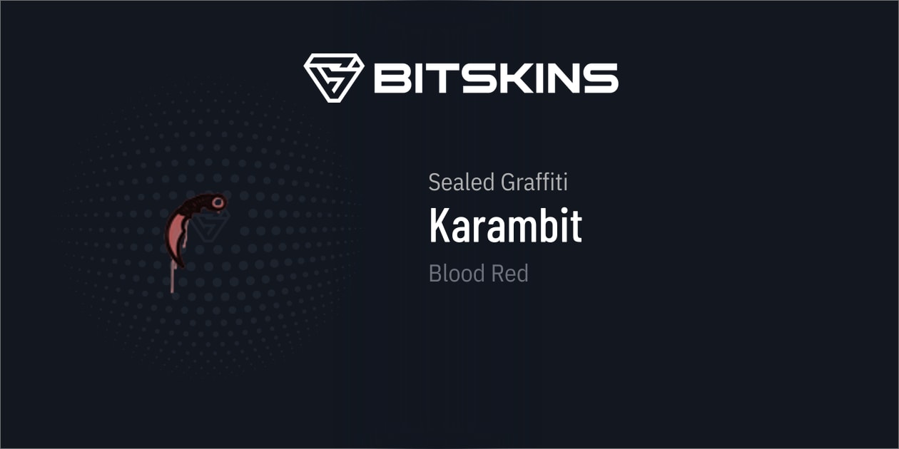 Sealed Graffiti | Karambit (Blood Red) - CS2 Skins | Find and Trade ...