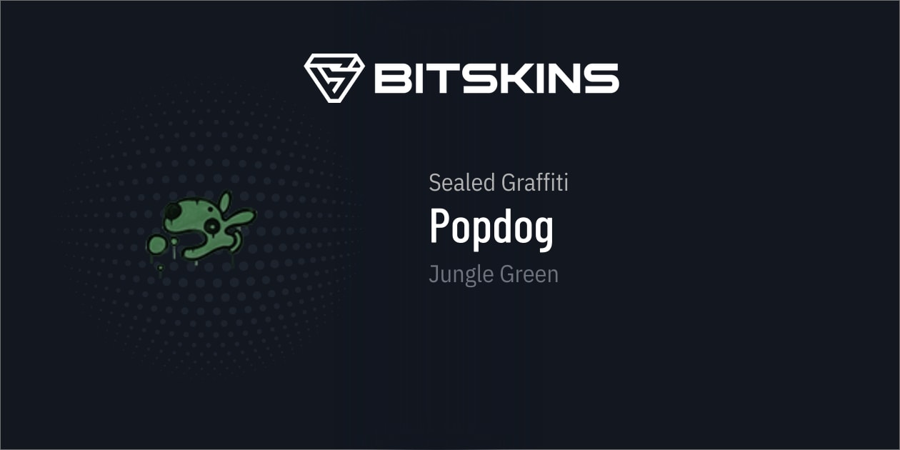 Sealed Graffiti | Popdog (Jungle Green) - Skin CS2 | Temukan dan ...