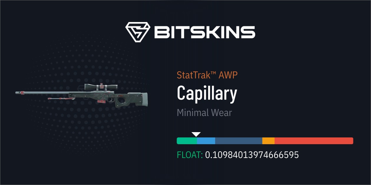 StatTrak™ AWP | Capillary (Minimal Wear) - CS2 Item | Buy Now on BitSkins