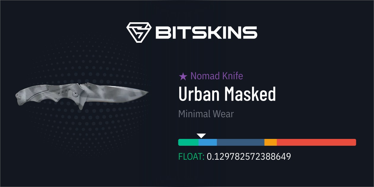 Nomad Knife | Urban Masked (Minimal Wear) - CS2 Item | Buy Now on BitSkins
