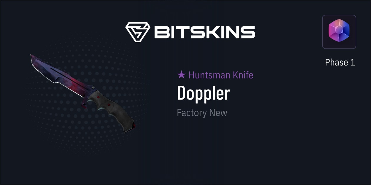 Huntsman Knife | Doppler Phase 1 (Factory New) - CS2 Skins | Find and ...