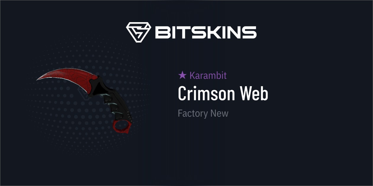 Karambit | Crimson Web (Factory New) - CS2 Item | Buy Now on BitSkins