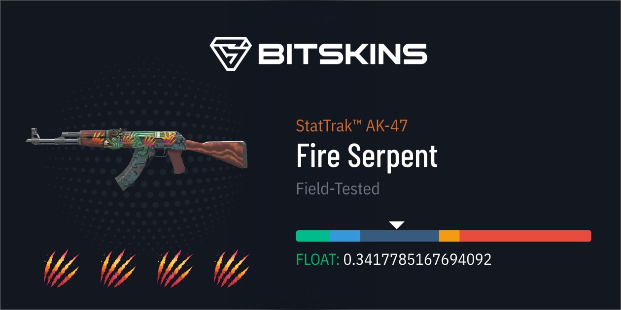 StatTrak™ AK-47 | Fire Serpent (Field-Tested) - CS2 Item | Buy Now on ...