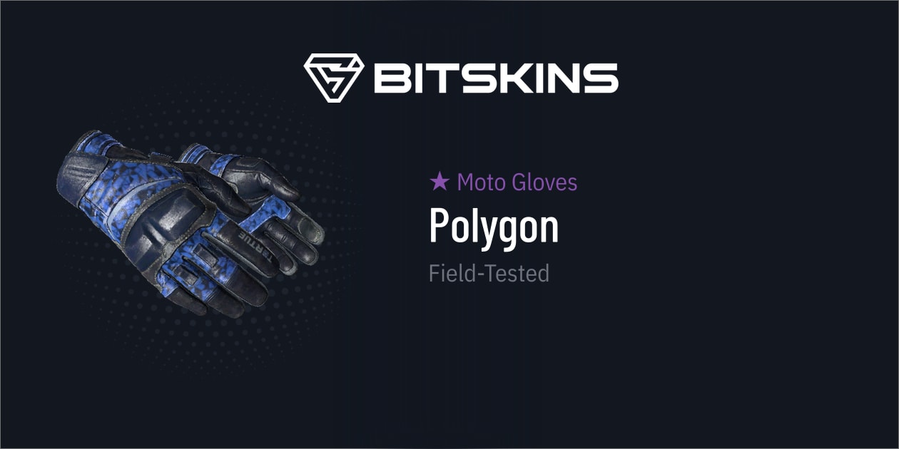 Moto Gloves | Polygon (Field-Tested) - CS2 Item | Buy Now on BitSkins