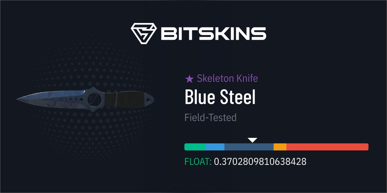 Skeleton Knife | Blue Steel (Field-Tested) - CS2 Item | Buy Now on BitSkins