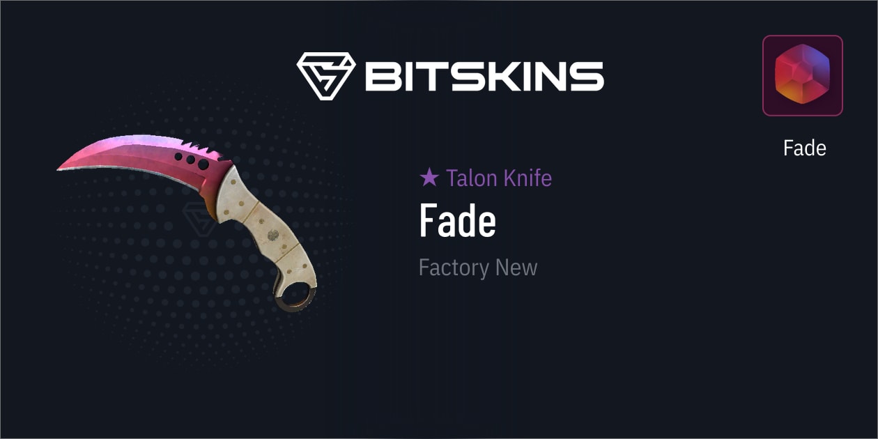 Talon Knife | Fade (Factory New) - CS2 Item | Buy Now on BitSkins
