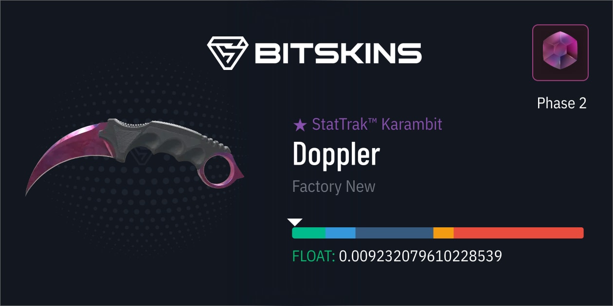 StatTrak™ Karambit | Doppler Phase 2 (Factory New) - CS2 Item | Buy Now ...