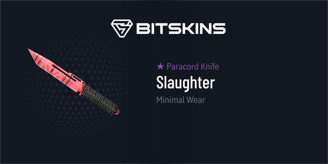 Paracord Knife | Slaughter (Minimal Wear) - CS2 Item | Buy Now on BitSkins