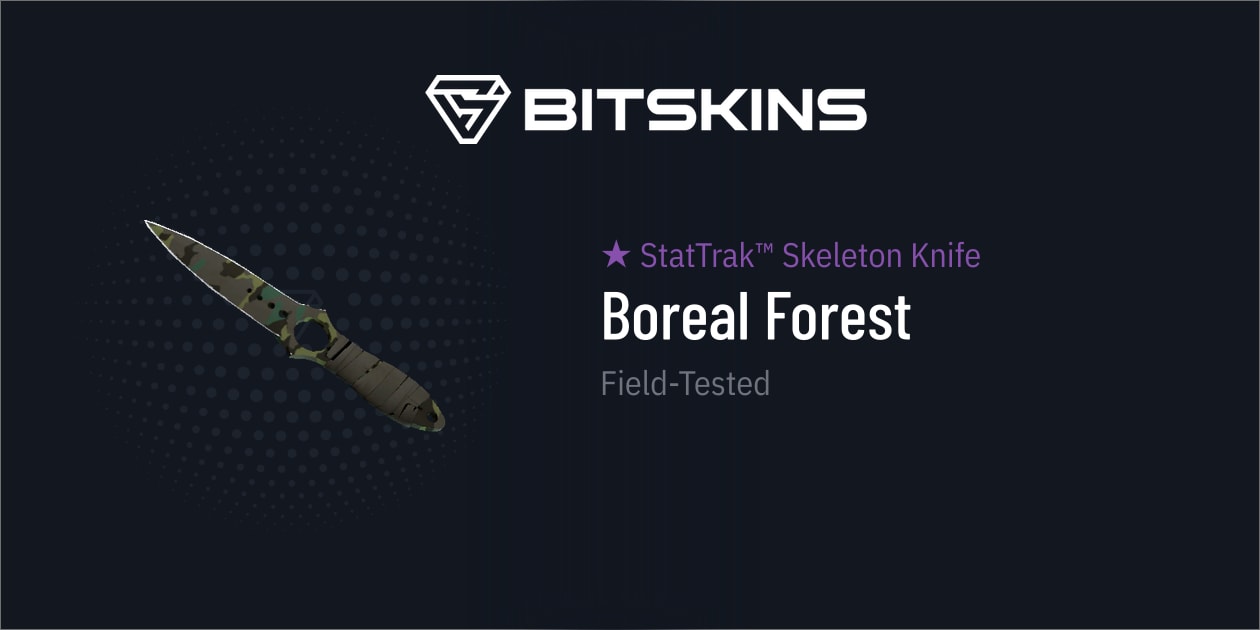 StatTrak™ Skeleton Knife | Boreal Forest (Field-Tested) - CS2 Item ...