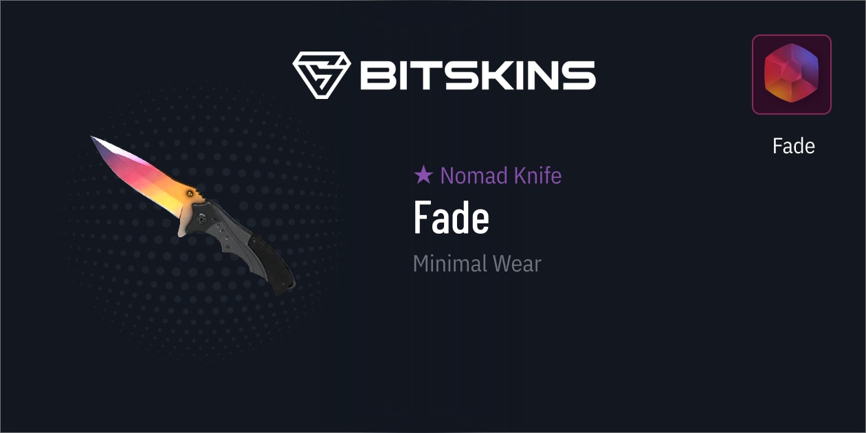 Nomad Knife | Fade (Minimal Wear) - CS2 Item | Buy Now on BitSkins