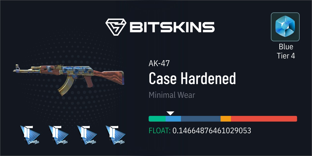 AK-47 | Case Hardened (Minimal Wear) - CS2 Item | Buy Now on BitSkins