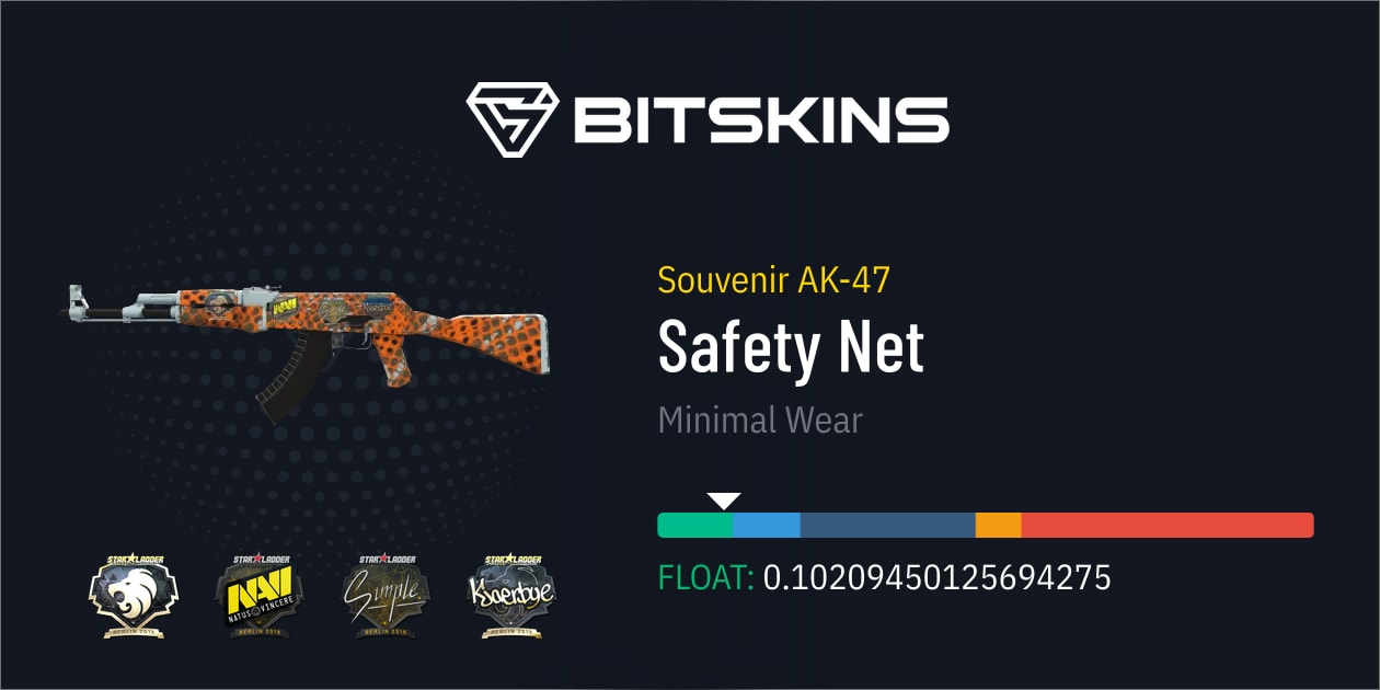 Souvenir AK-47 | Safety Net (Minimal Wear) - CS2 Skins | Find and Trade ...
