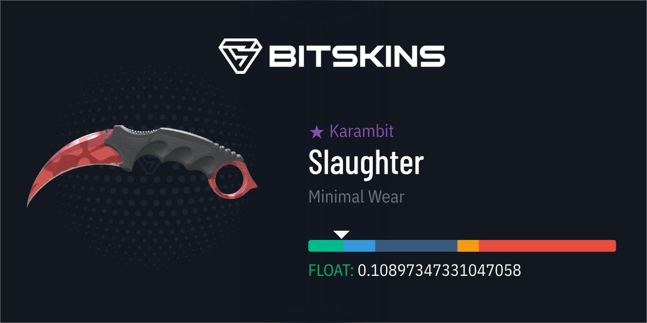 Karambit | Slaughter (Minimal Wear) - CS2 Item | Buy Now on BitSkins
