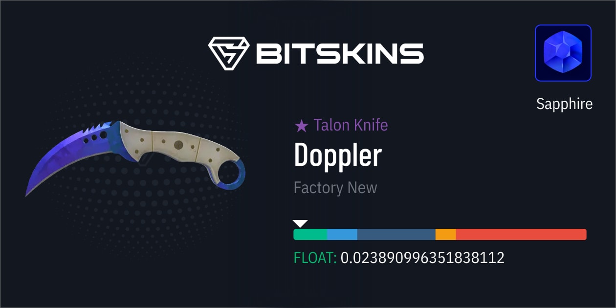Talon Knife | Doppler Sapphire (Factory New) - CS2 Item | Buy Now on ...