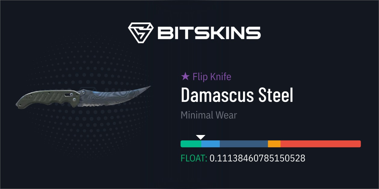 Flip Knife | Damascus Steel (Minimal Wear) - CS2 Item | Buy Now on BitSkins
