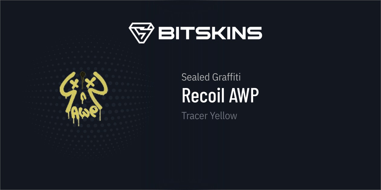 Sealed Graffiti | Recoil AWP (Tracer Yellow) - CS2 Item | Buy Now on ...