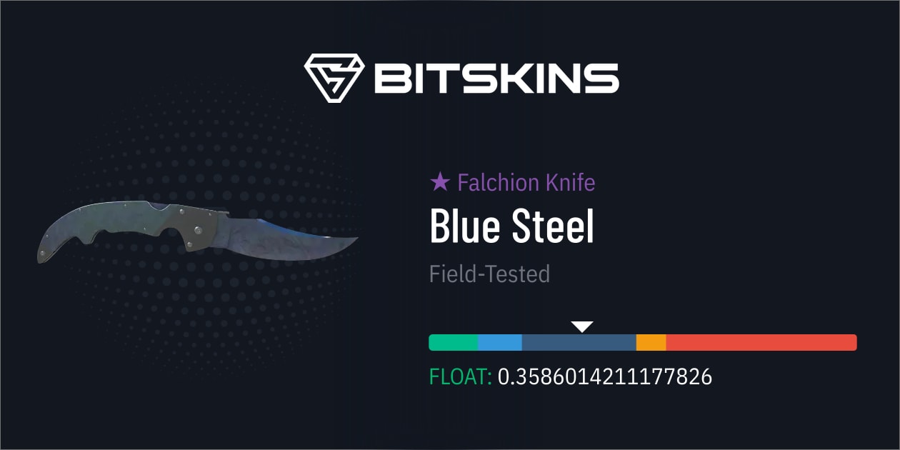 Falchion Knife | Blue Steel (Field-Tested) - CS2 Skins | Find and Trade ...