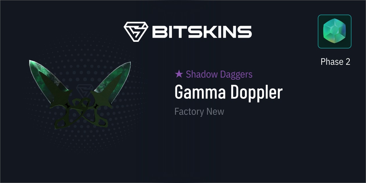 Shadow Daggers | Gamma Doppler Phase 2 (Factory New) - CS2 Скины ...