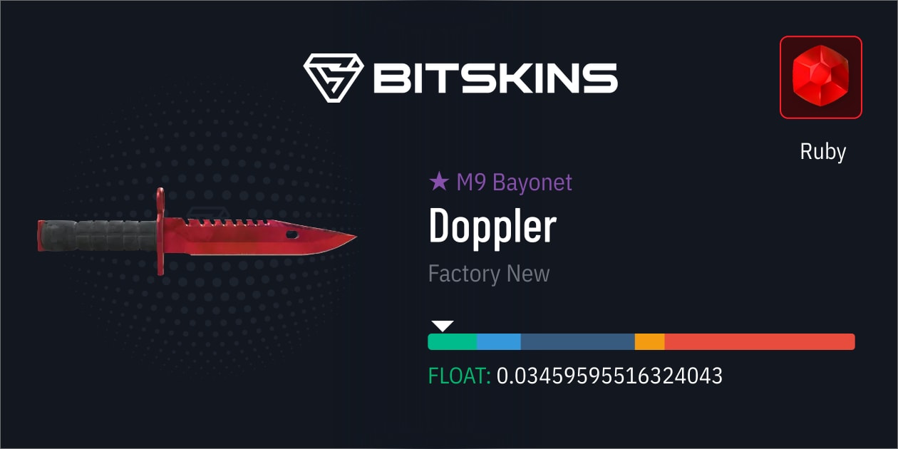 M9 Bayonet | Doppler Ruby (Factory New) - CS2 Item | Buy Now on BitSkins