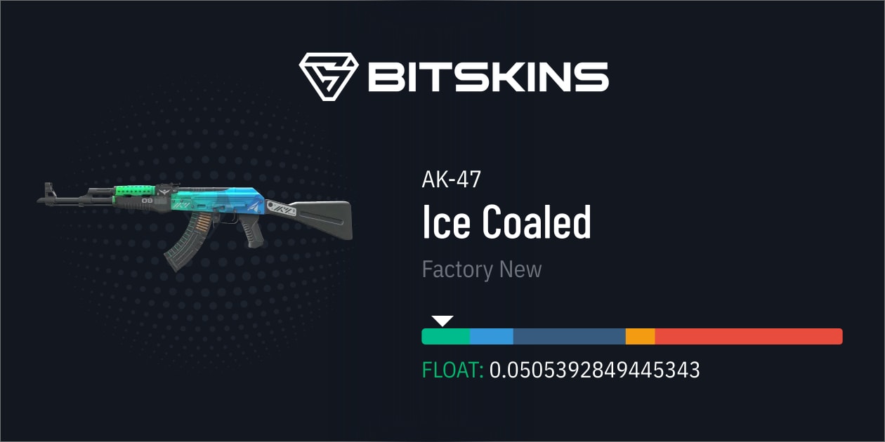 AK-47 | Ice Coaled (Factory New) - CS2 Item | Buy Now on BitSkins