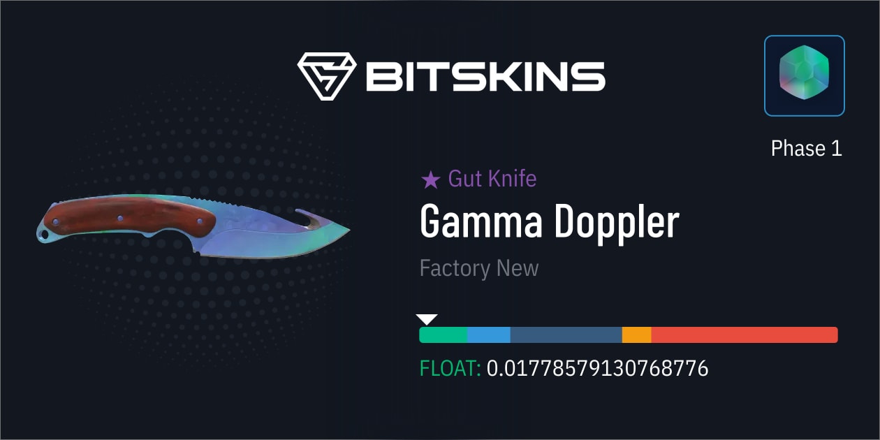 Gut Knife | Gamma Doppler Phase 1 (Factory New) - CS2 Скины | Найдите и ...