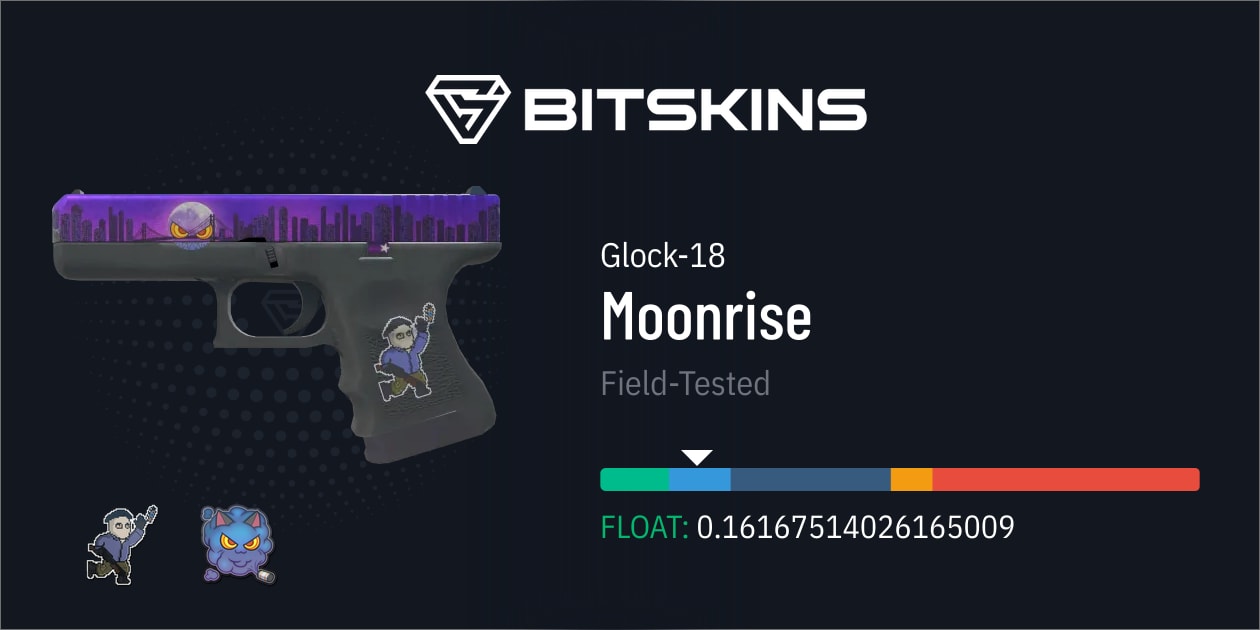 Glock-18 | Moonrise (Field-Tested) - CS2 Item | Buy Now on BitSkins