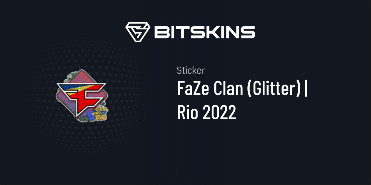 Sticker | FaZe Clan (Glitter) | Rio 2022 - CS2 Item | Buy Now on BitSkins