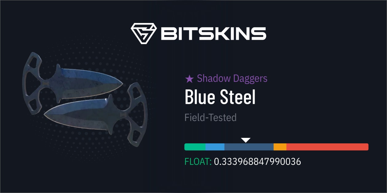 Shadow Daggers | Blue Steel (Field-Tested) - CS2 Item | Buy Now on BitSkins