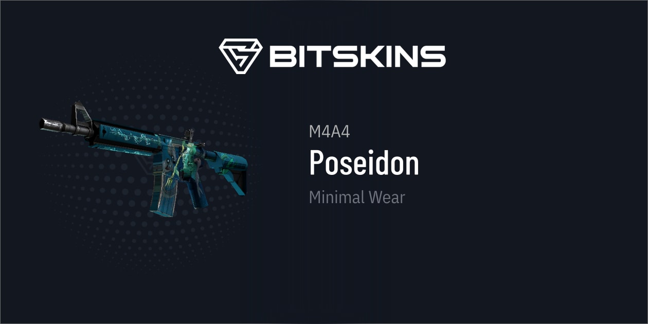 M4A4 | Poseidon (Minimal Wear) - CS2 Item | Buy Now on BitSkins