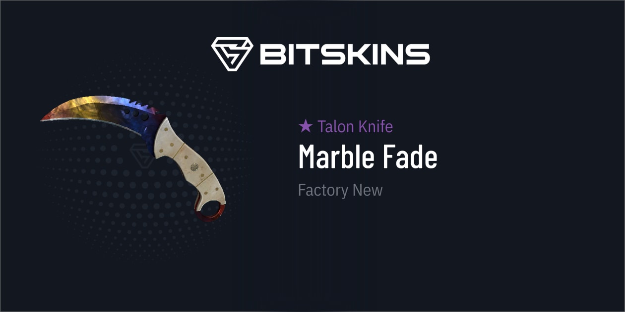 Talon Knife | Marble Fade (Factory New) - CS2 Item | Buy Now on BitSkins