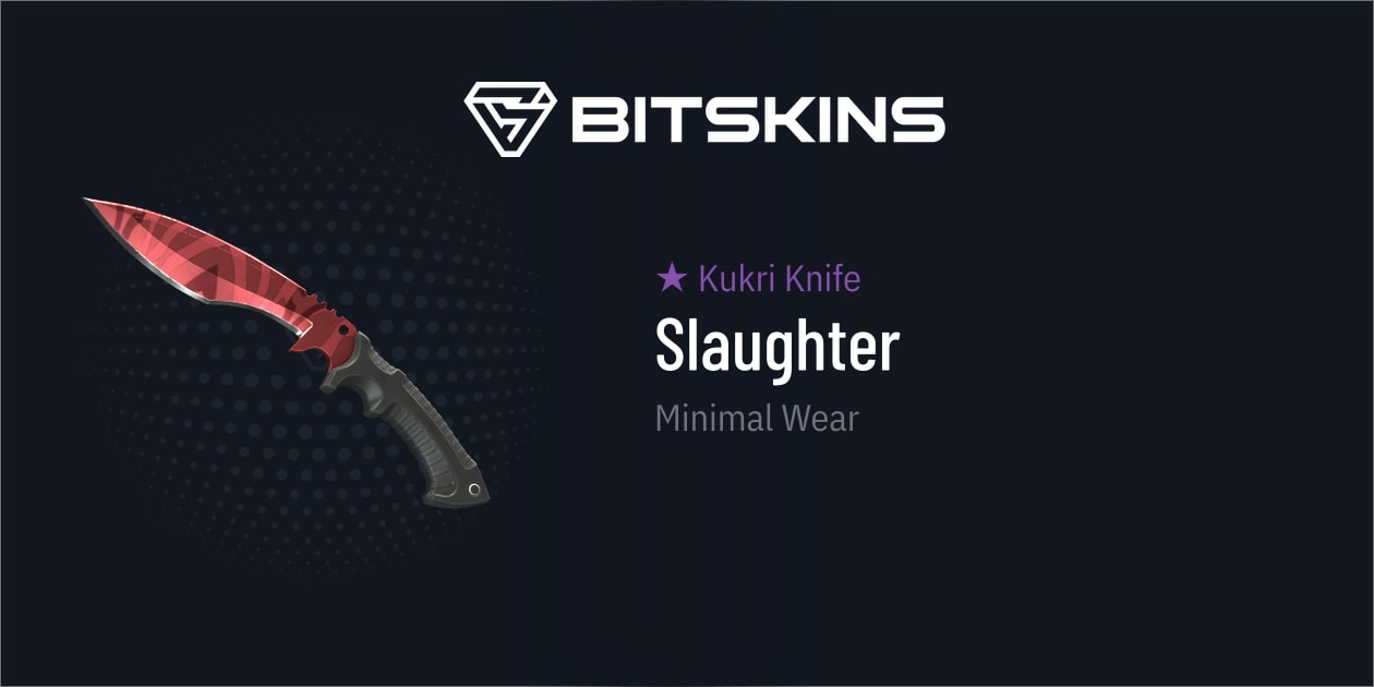 Kukri Knife | Slaughter (Minimal Wear) - CS2 Item | Buy Now on BitSkins