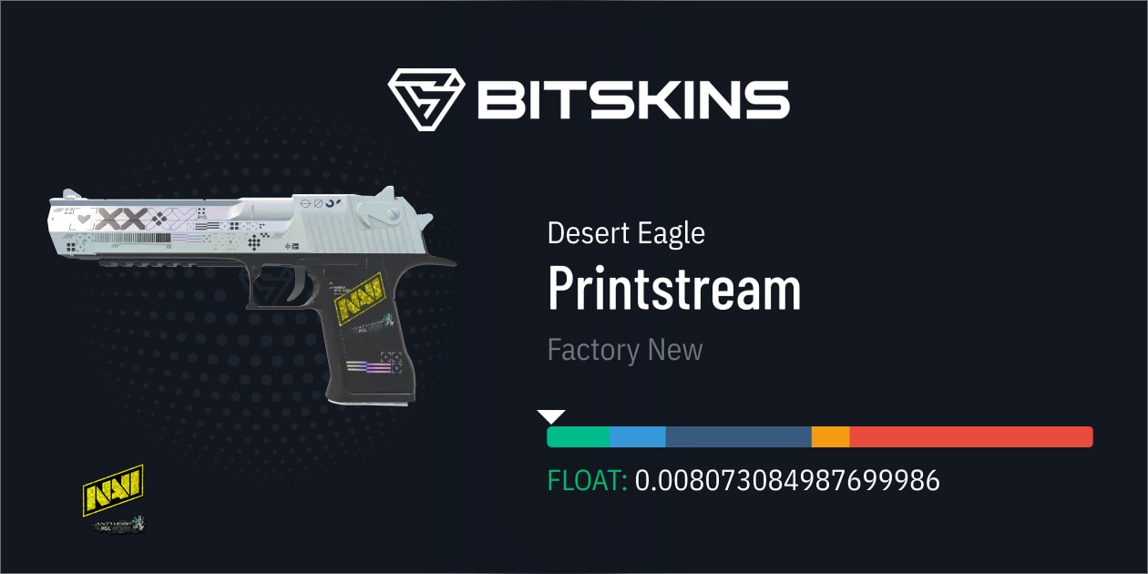 Desert Eagle | Printstream (Factory New) - CS2 Item | Buy Now on BitSkins