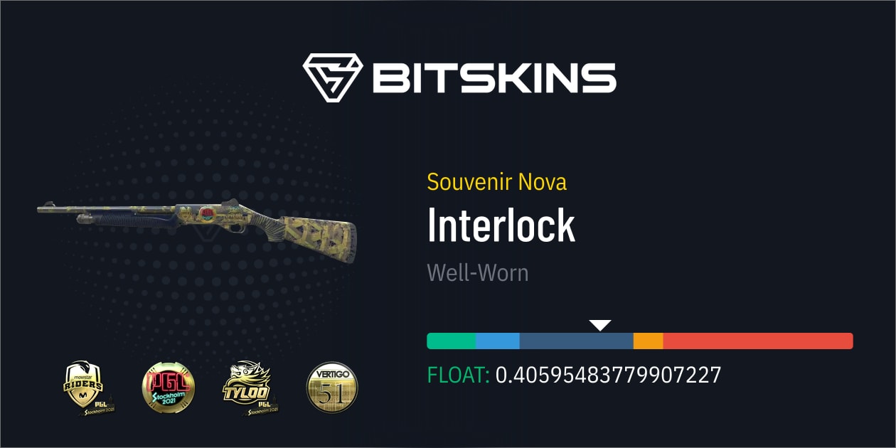 Souvenir Nova | Interlock (Well-Worn) - CS2 Skins | Find and Trade Your Desired CS2 Items