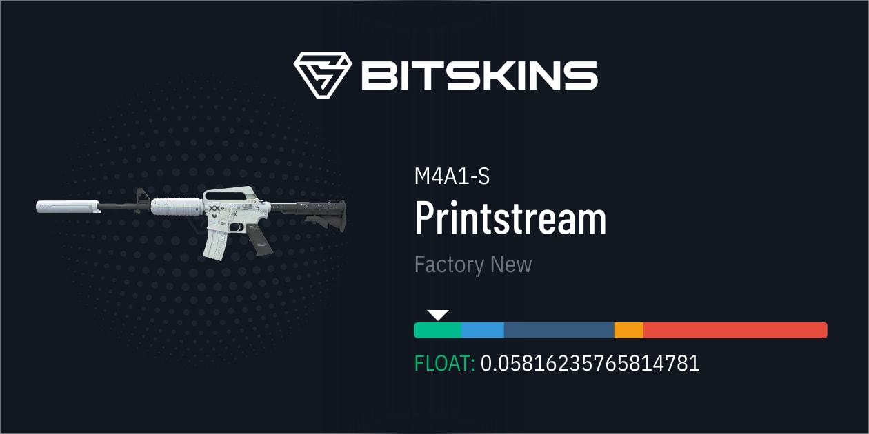 M4A1-S | Printstream (Factory New) - CS2 Skins | Find and Trade Your ...