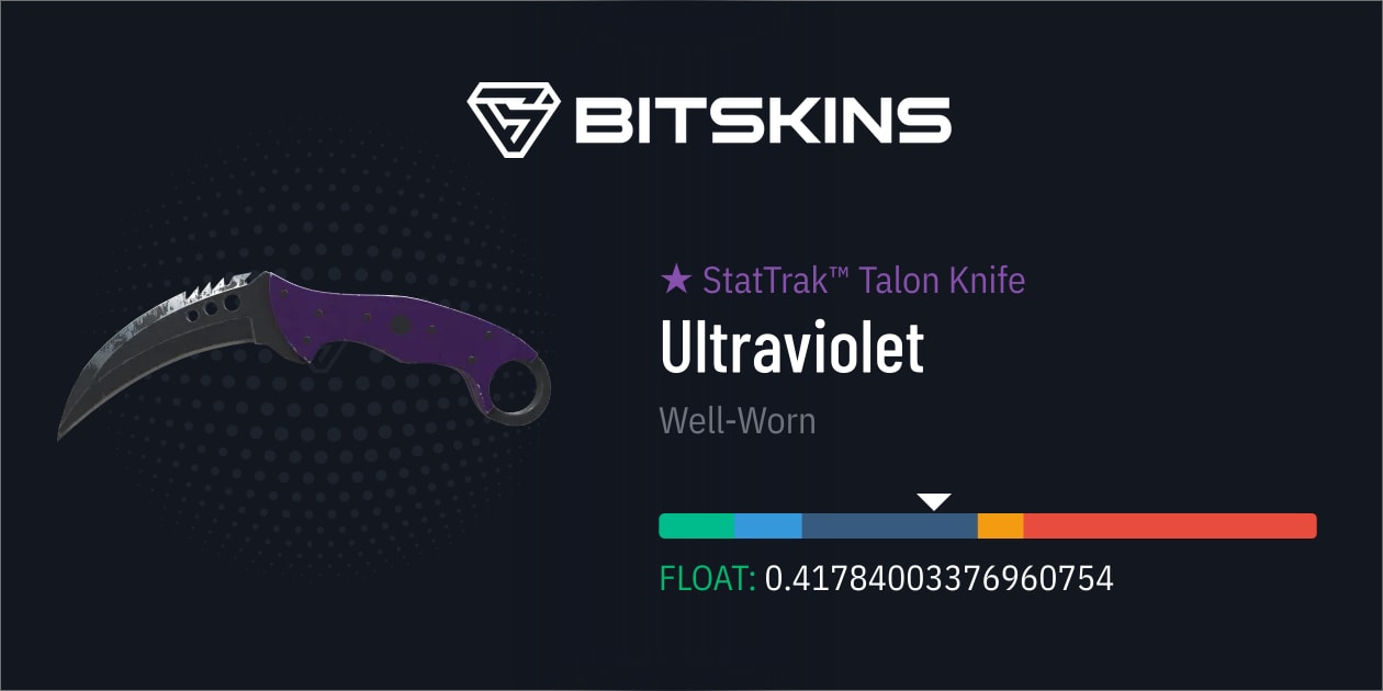 StatTrak™ Talon Knife | Ultraviolet (Well-Worn) - CS2 Item | Buy Now on ...