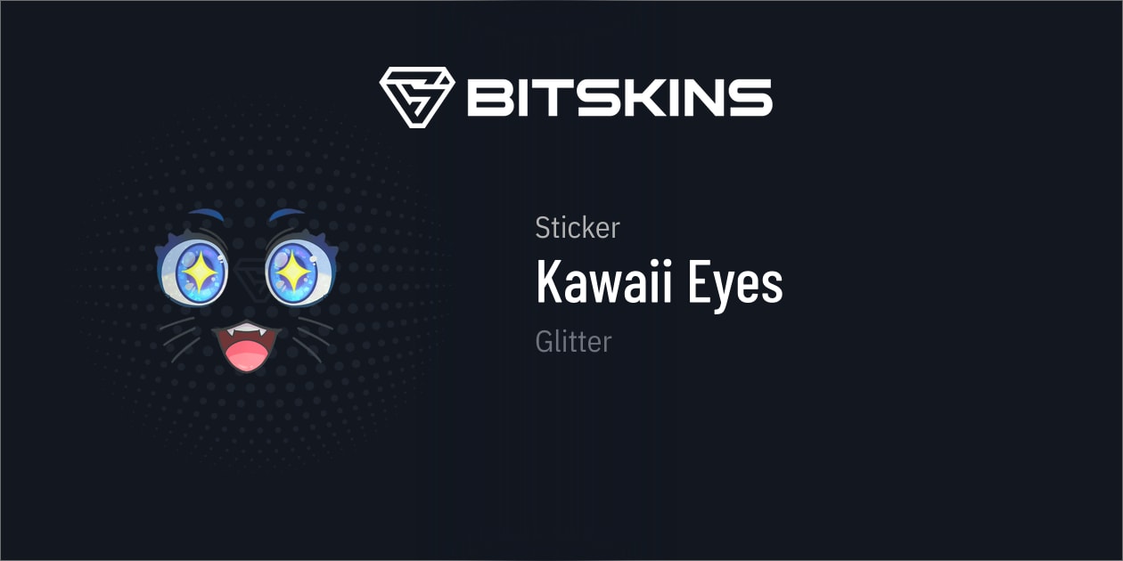 Sticker | Kawaii Eyes (Glitter) - CS2 Item | Buy Now on BitSkins