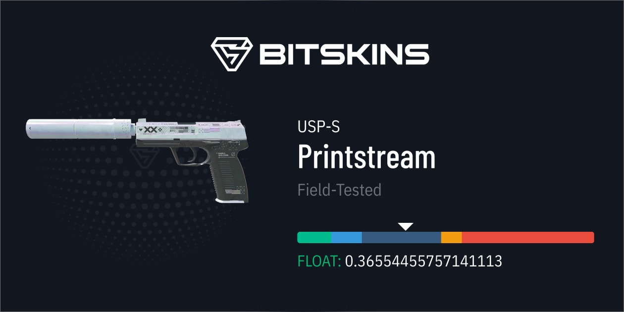 USP-S | Printstream (Field-Tested) - CS2 Item | Buy Now on BitSkins