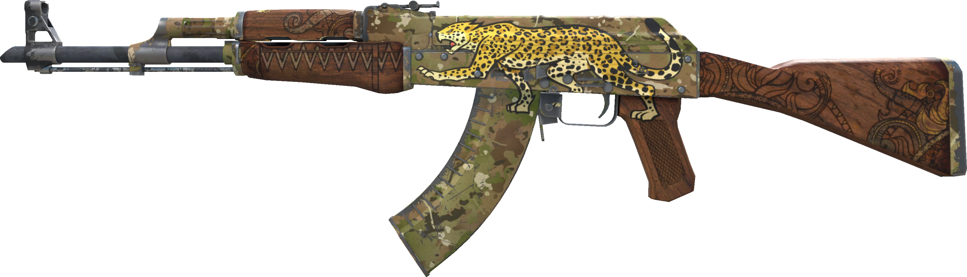 AK-47 | Panthera onca (Well-Worn) - CS2 Skins | Find and Trade Your ...