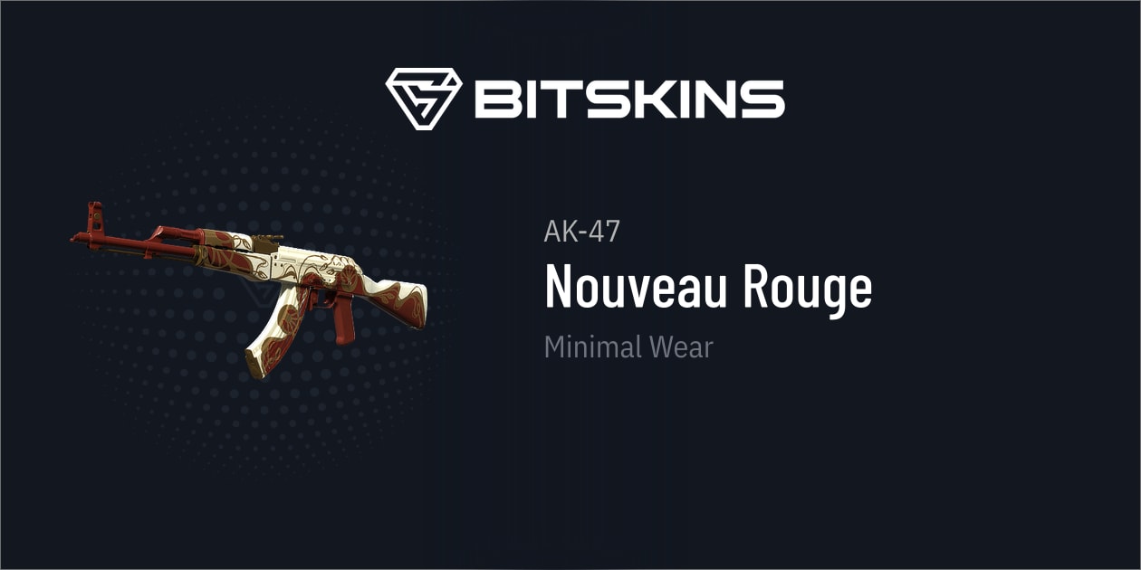 AK-47 | Nouveau Rouge (Minimal Wear) - CS2 Item | Buy Now on BitSkins