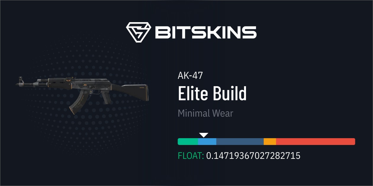 AK-47 | Elite Build (Minimal Wear) - CS2 Item | Buy Now on BitSkins