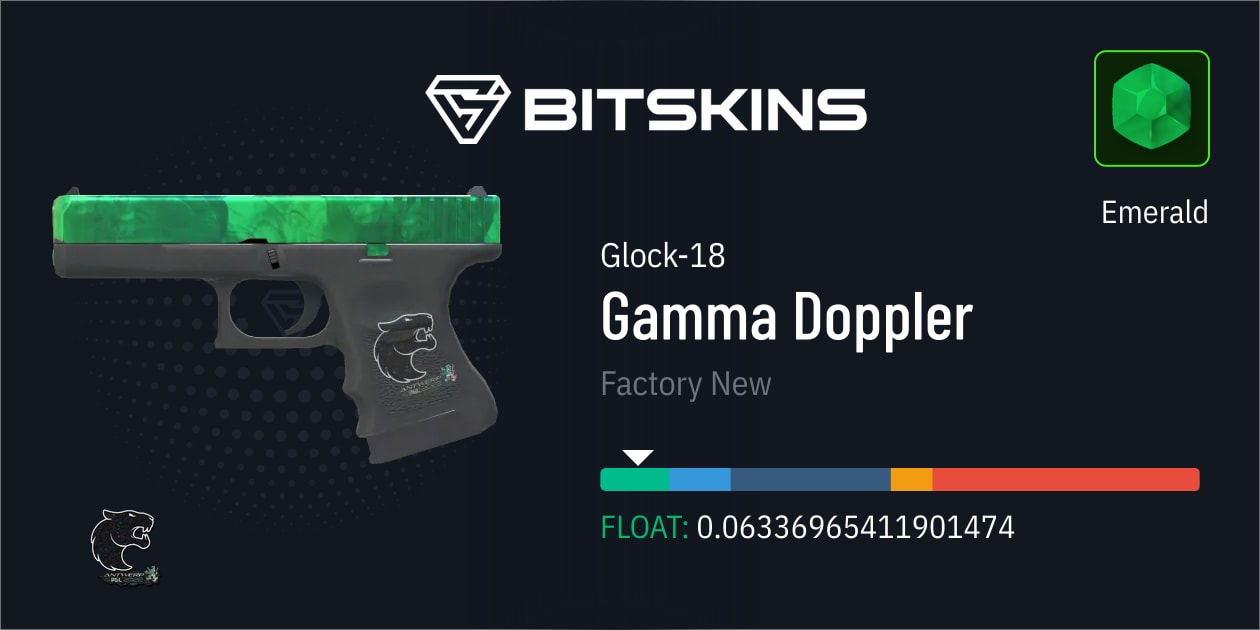 Glock-18 | Gamma Doppler Emerald (Factory New) - CS2 皮肤 | 查找并交易您想要的 CS2 物品
