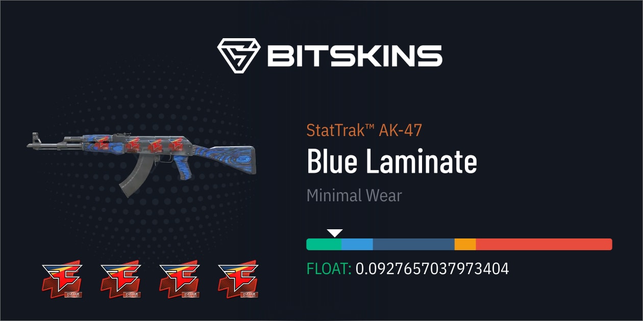 StatTrak™ AK-47 | Blue Laminate (Minimal Wear) - CS2 Item | Buy Now on ...