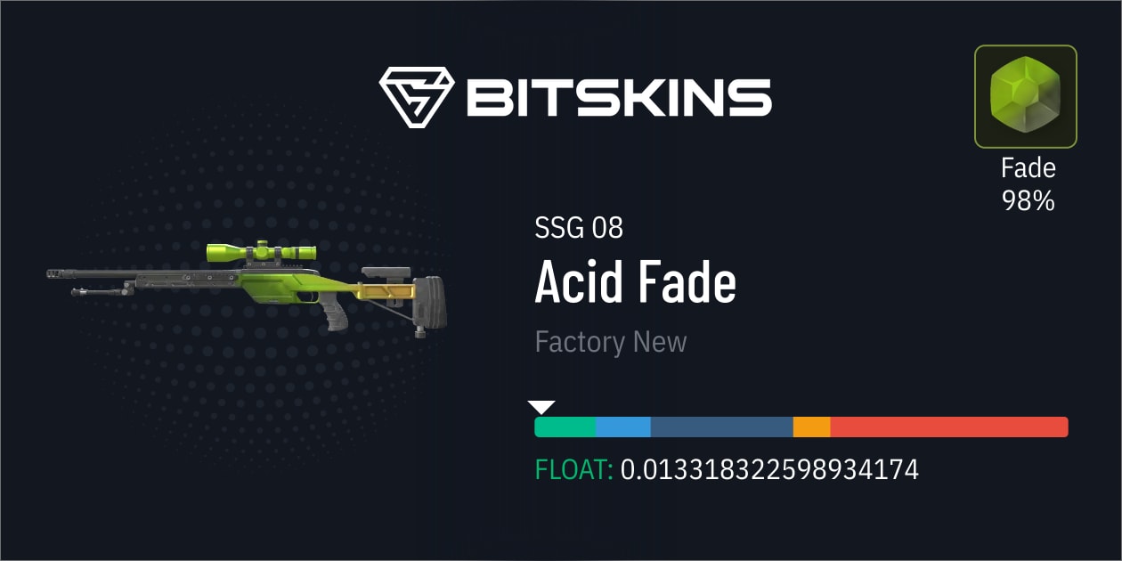 SSG 08 | Acid Fade (Factory New) - CS2 Item | Buy Now on BitSkins
